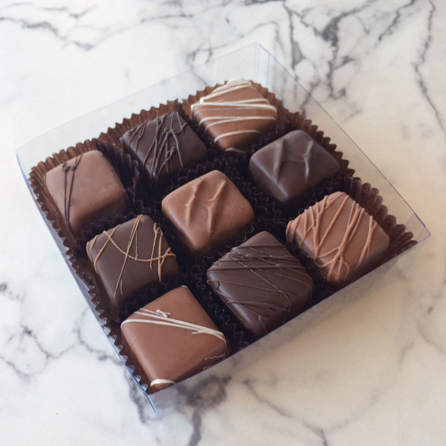 Truffle Box Sampler 9 Piece – The Chocolate Delicacy