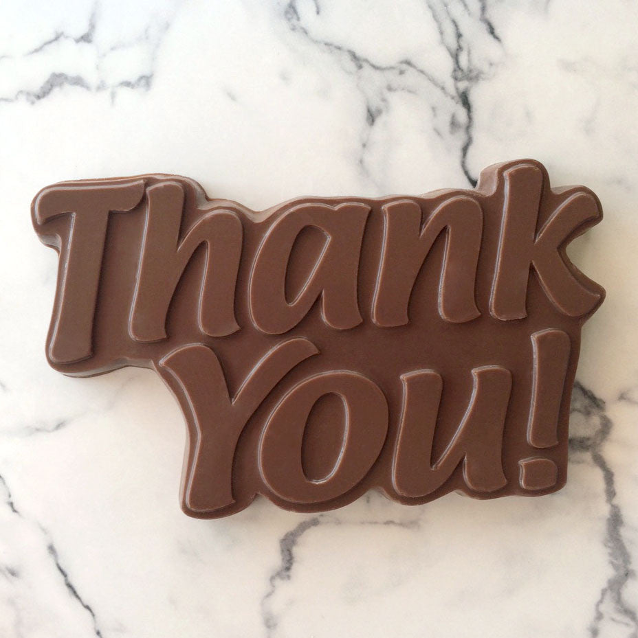Thank You Solid Chocolate Bar – The Chocolate Delicacy