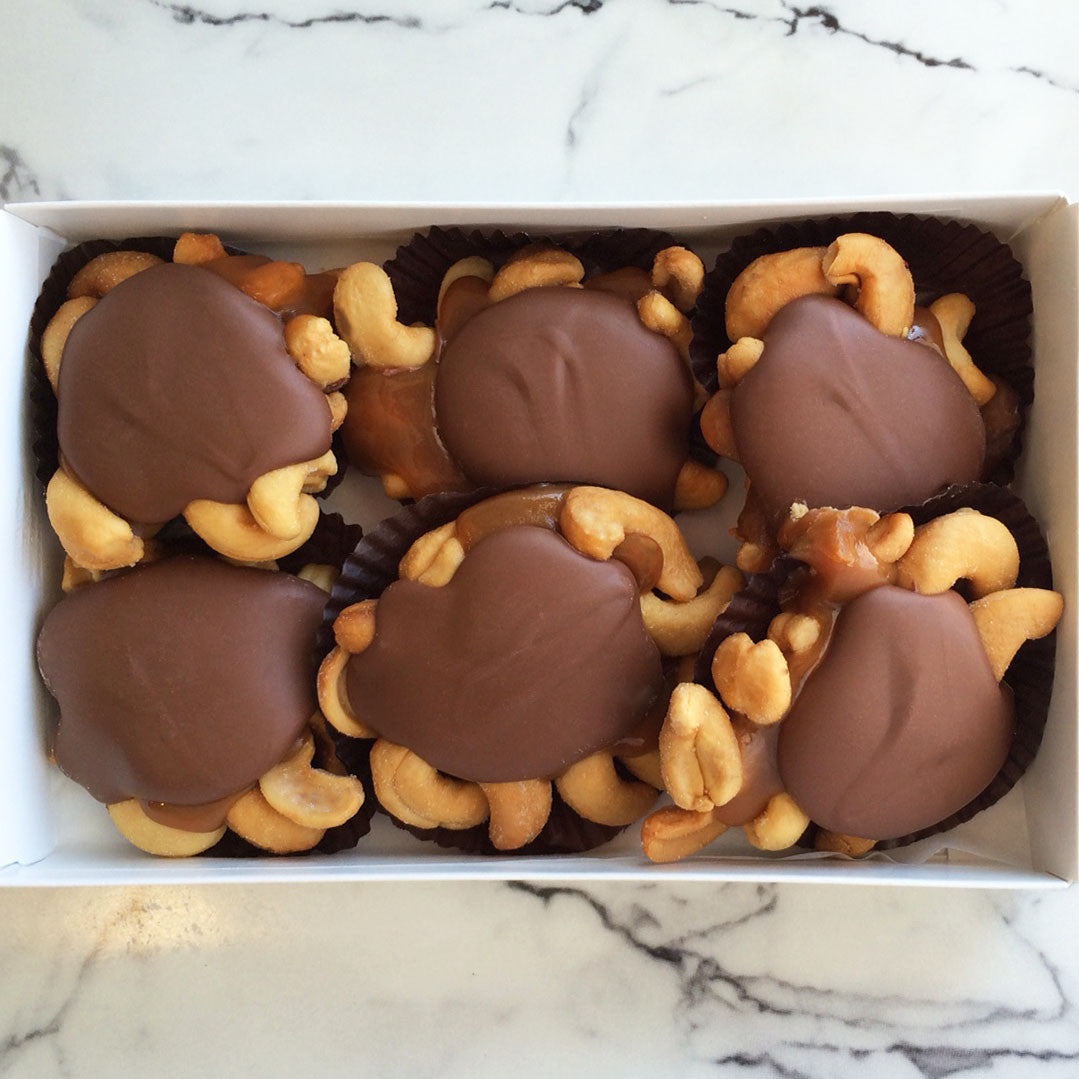 Milk Chocolate Cashew Patties – The Chocolate Delicacy