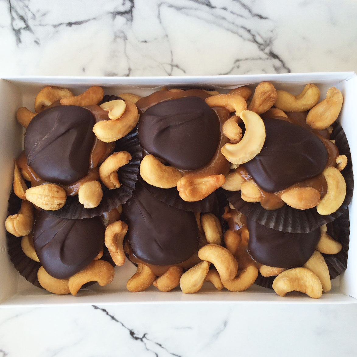 Caramel Cashew Patties – The Chocolate Delicacy